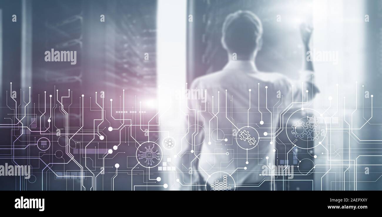 Schematic electronic draft server room information communication ...