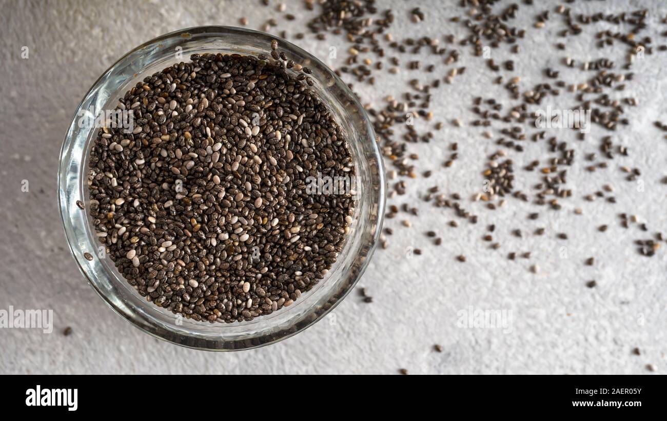 organic chia, supplement containing, dietary supplement, wooden spoon ...