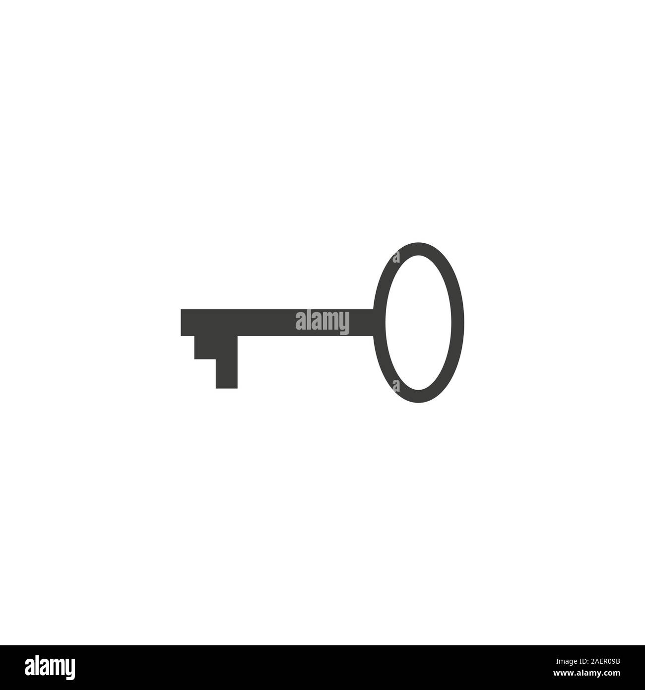 Key icon in trendy flat style isolated on background. Key icon page ...