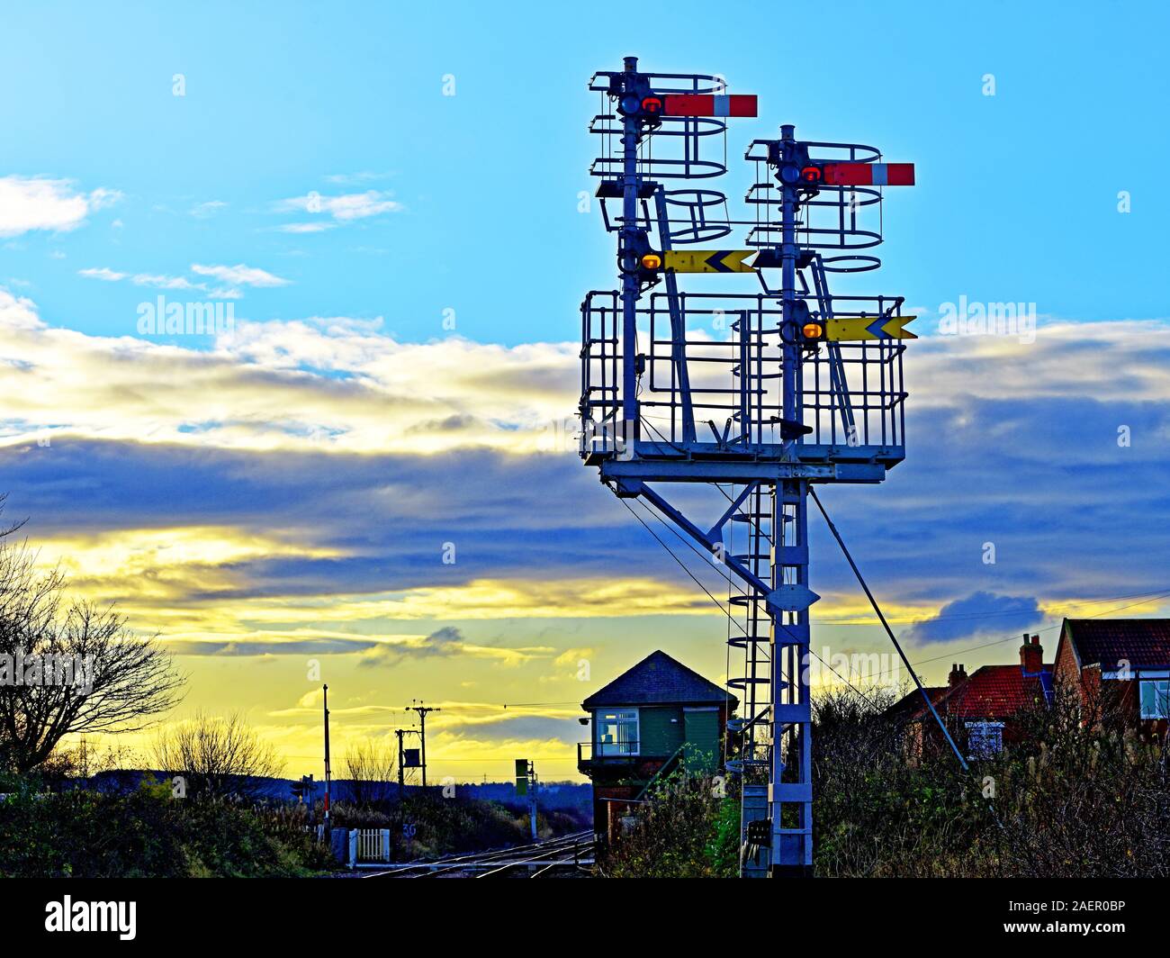 Early railway signal box hi-res stock photography and images - Alamy