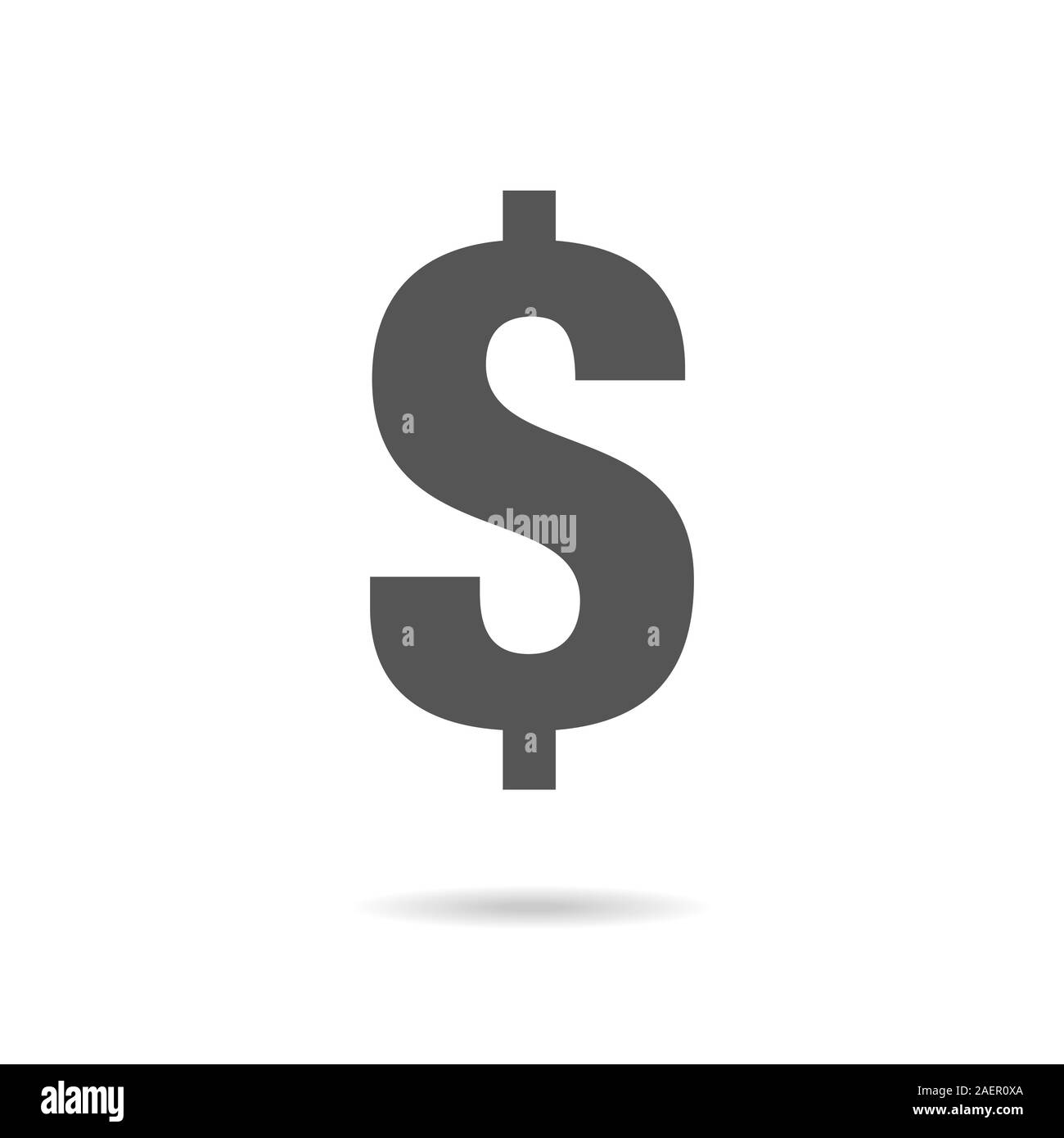 Dollar sign. Vector illustration in flat style. EPS 10 Stock Vector ...