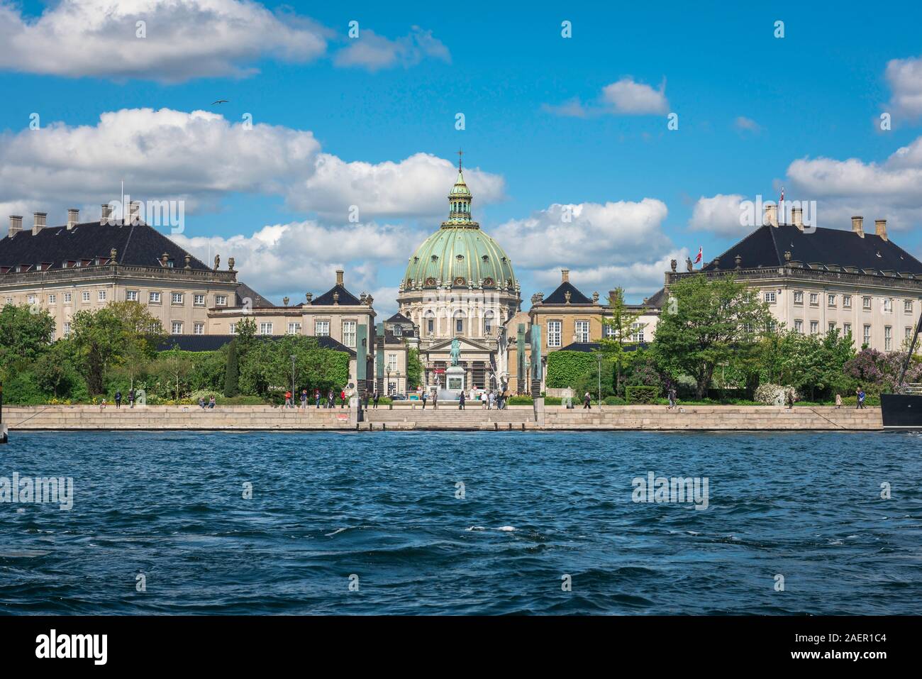 Amalienborg Copenhagen, view of the royal palace buildings of ...