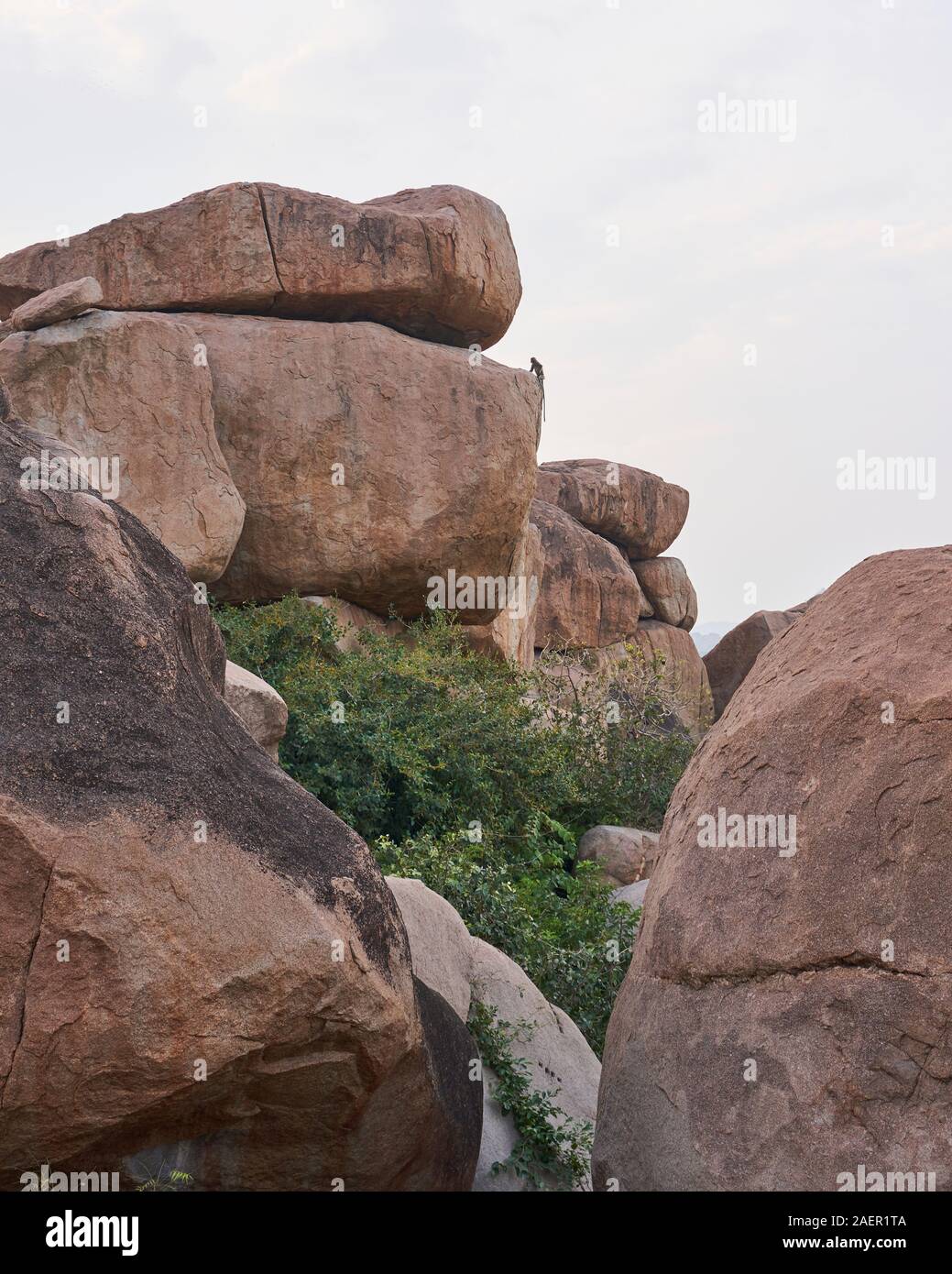 Hampi natural rock formations hi-res stock photography and images - Alamy