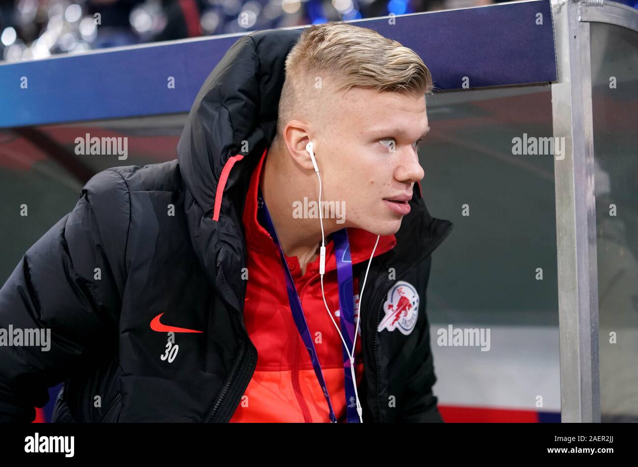 Red Bull Salzburg's Erling Braut Haland before the UEFA Champions ...