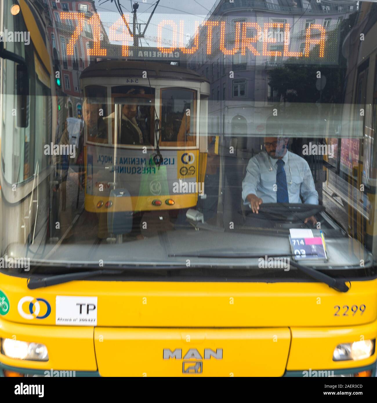 Bus windshield hi-res stock photography and images - Alamy