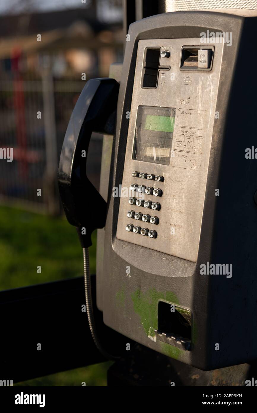 Outdoor telephone box hi-res stock photography and images - Alamy