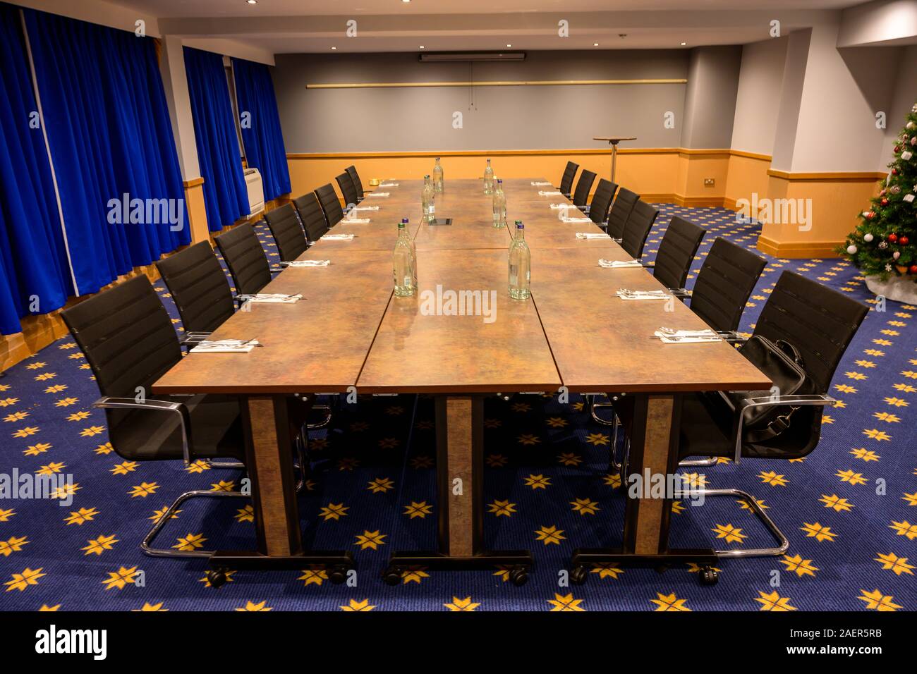 Conference room and conference table Stock Photo - Alamy
