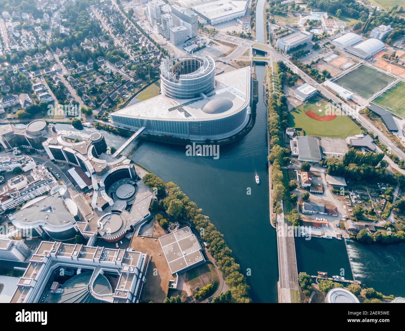 Strasbourg european parliament aerial hi-res stock photography and ...