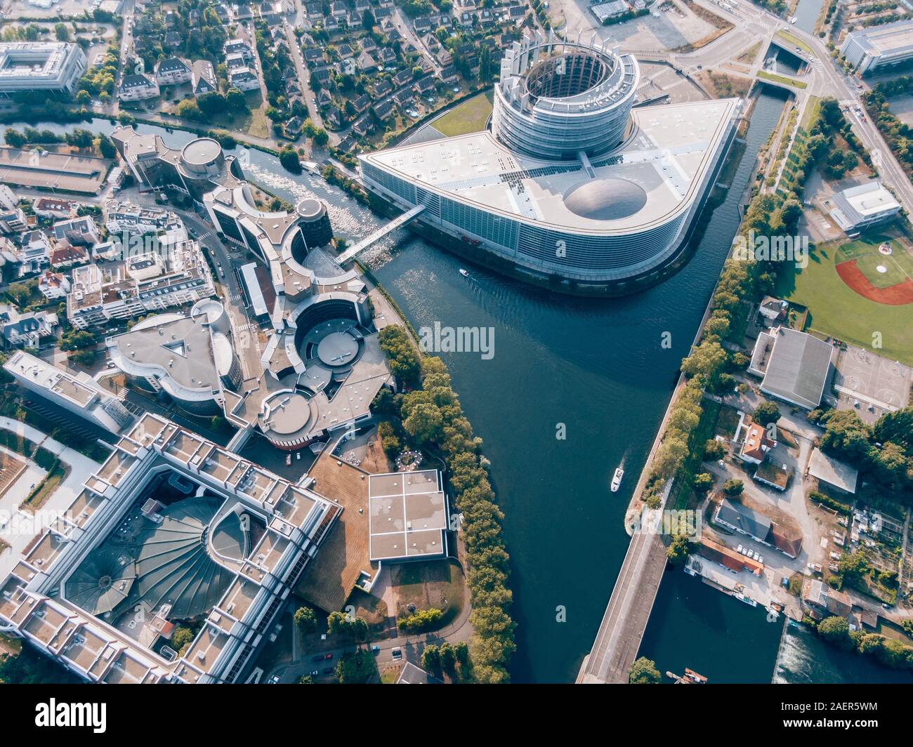 Strasbourg european parliament aerial hi-res stock photography and ...