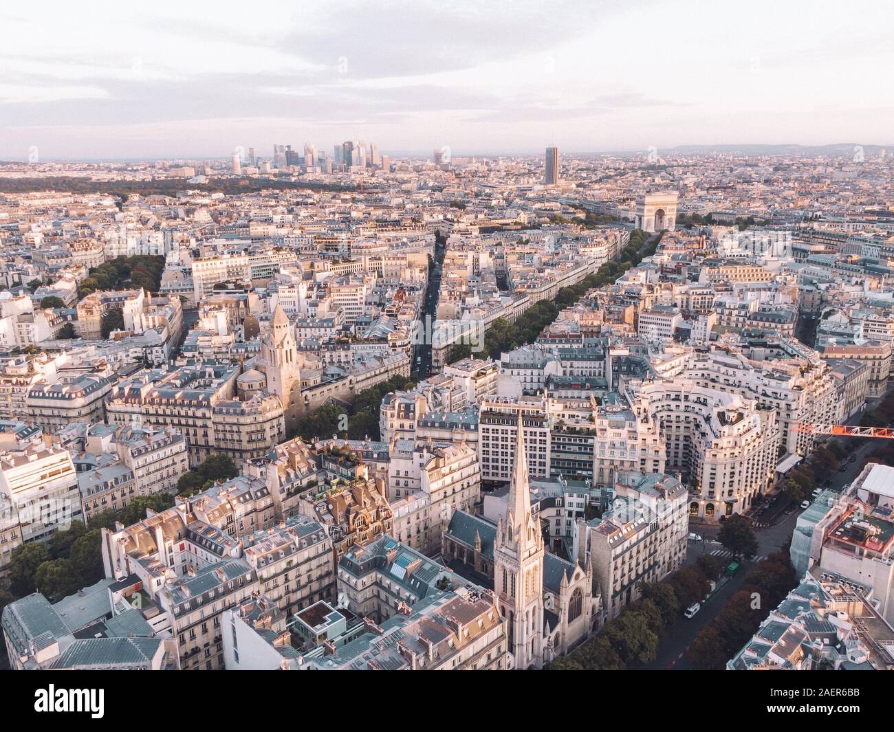 Paris aerial scenic hi-res stock photography and images - Alamy