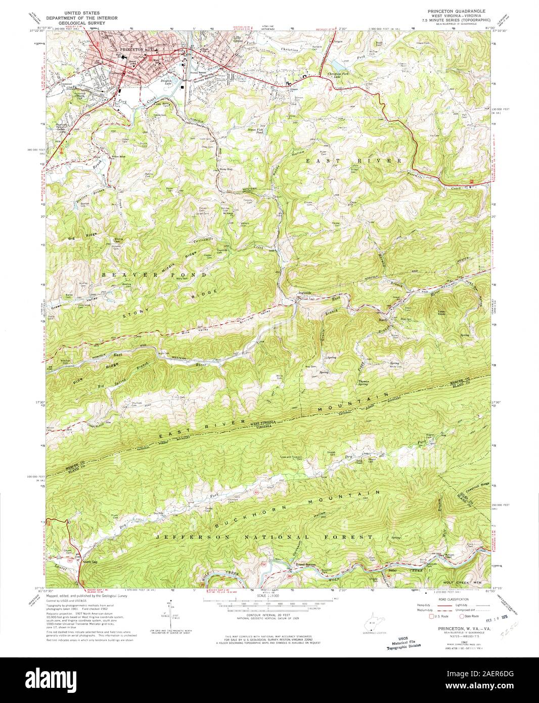 WV Princeton 253097 1962 24000 Stock Photo - Alamy