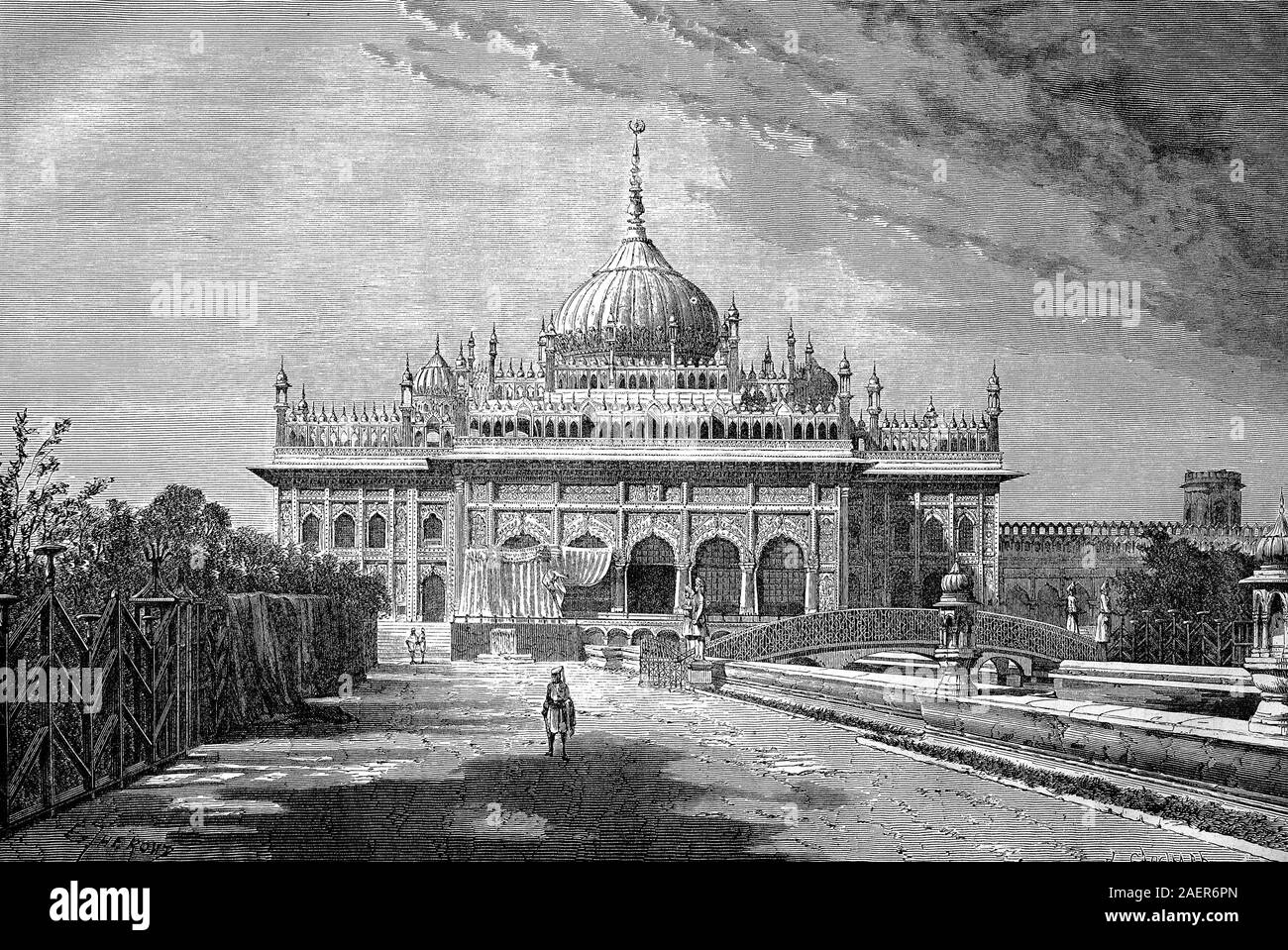 Chota imambara Black and White Stock Photos & Images - Alamy