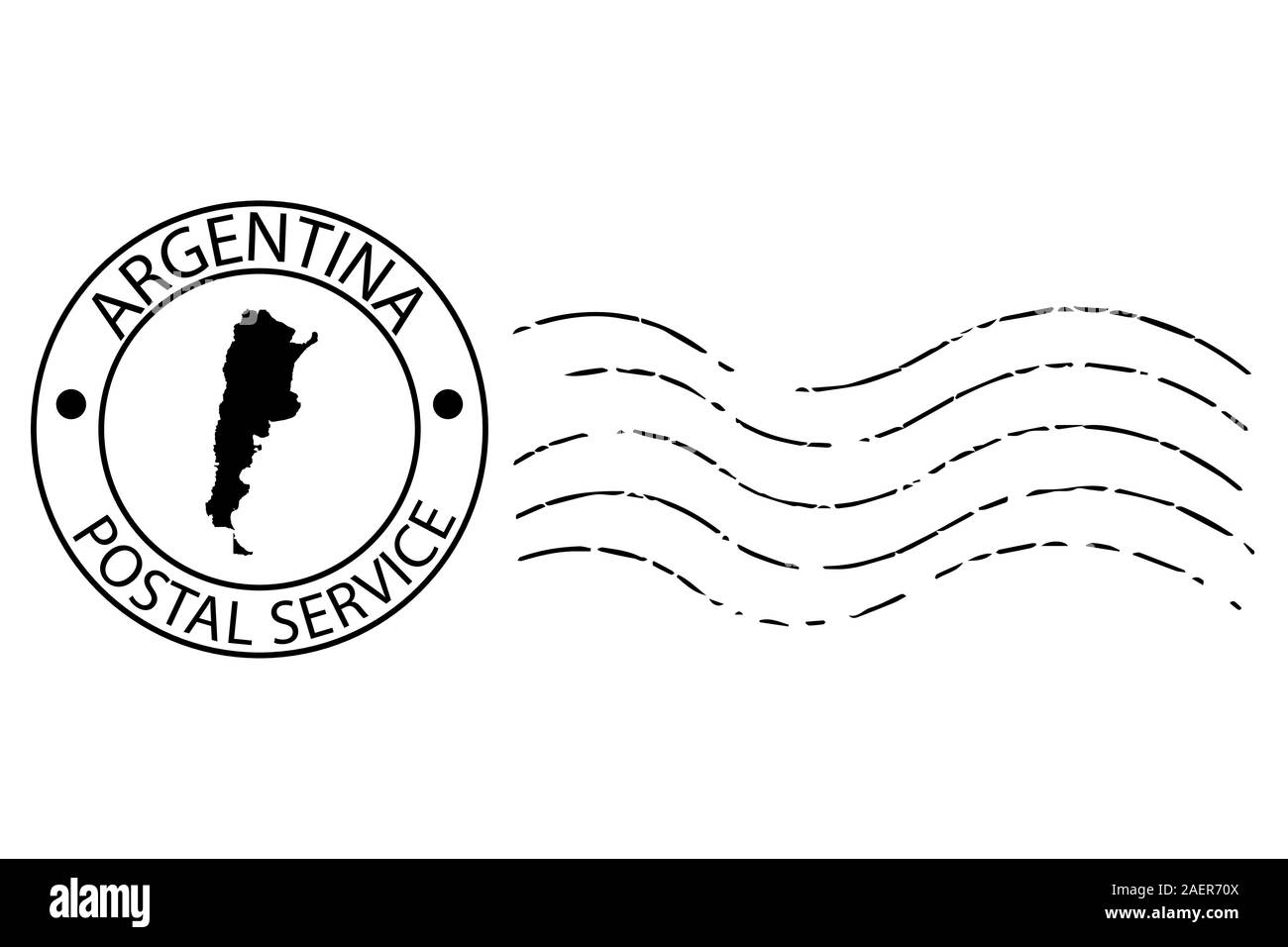 Map argentina stamp Black and White Stock Photos & Images - Alamy