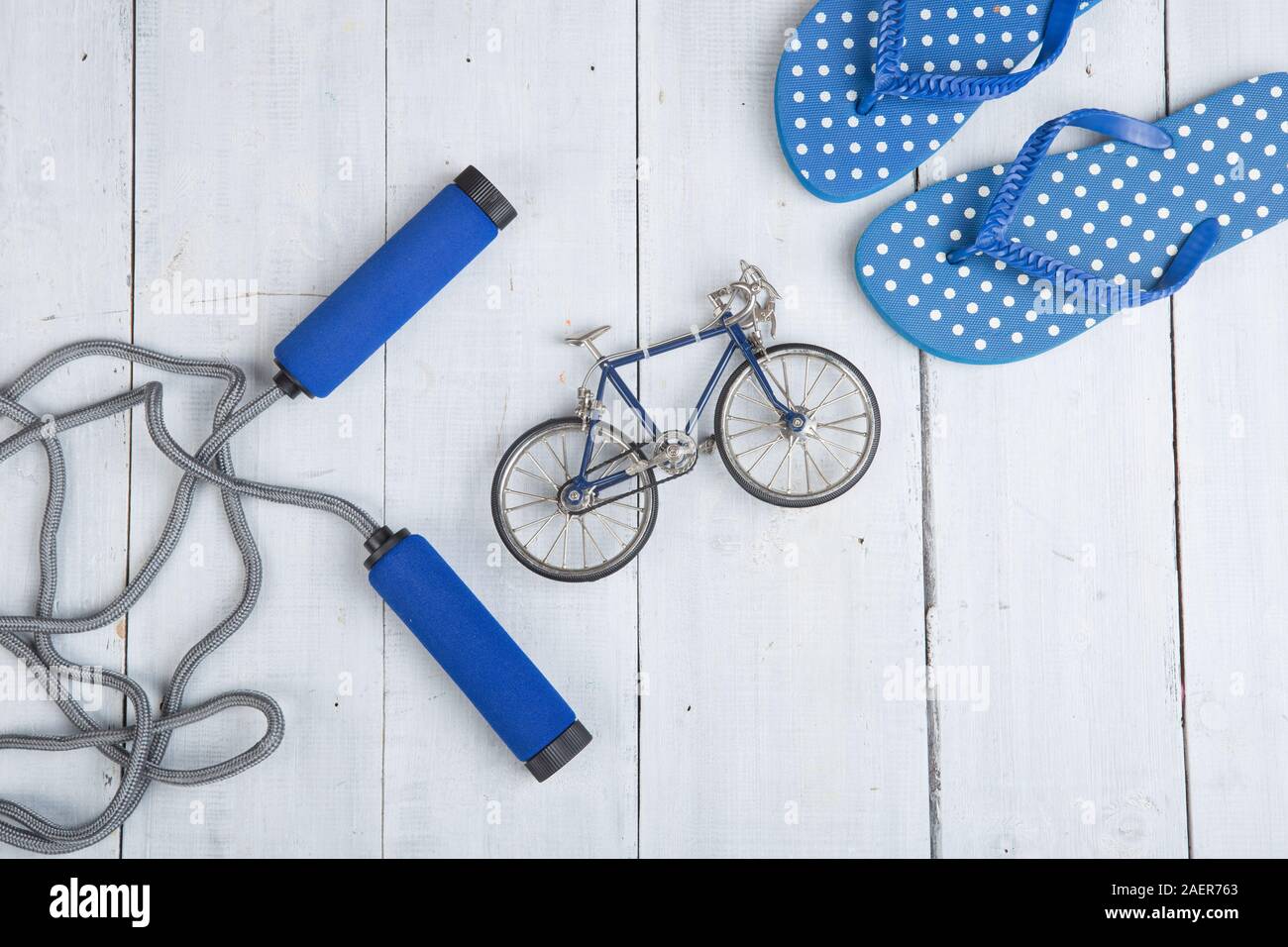 Fitness/sport and healthy lifestyle concept - Jumping/skipping rope ...