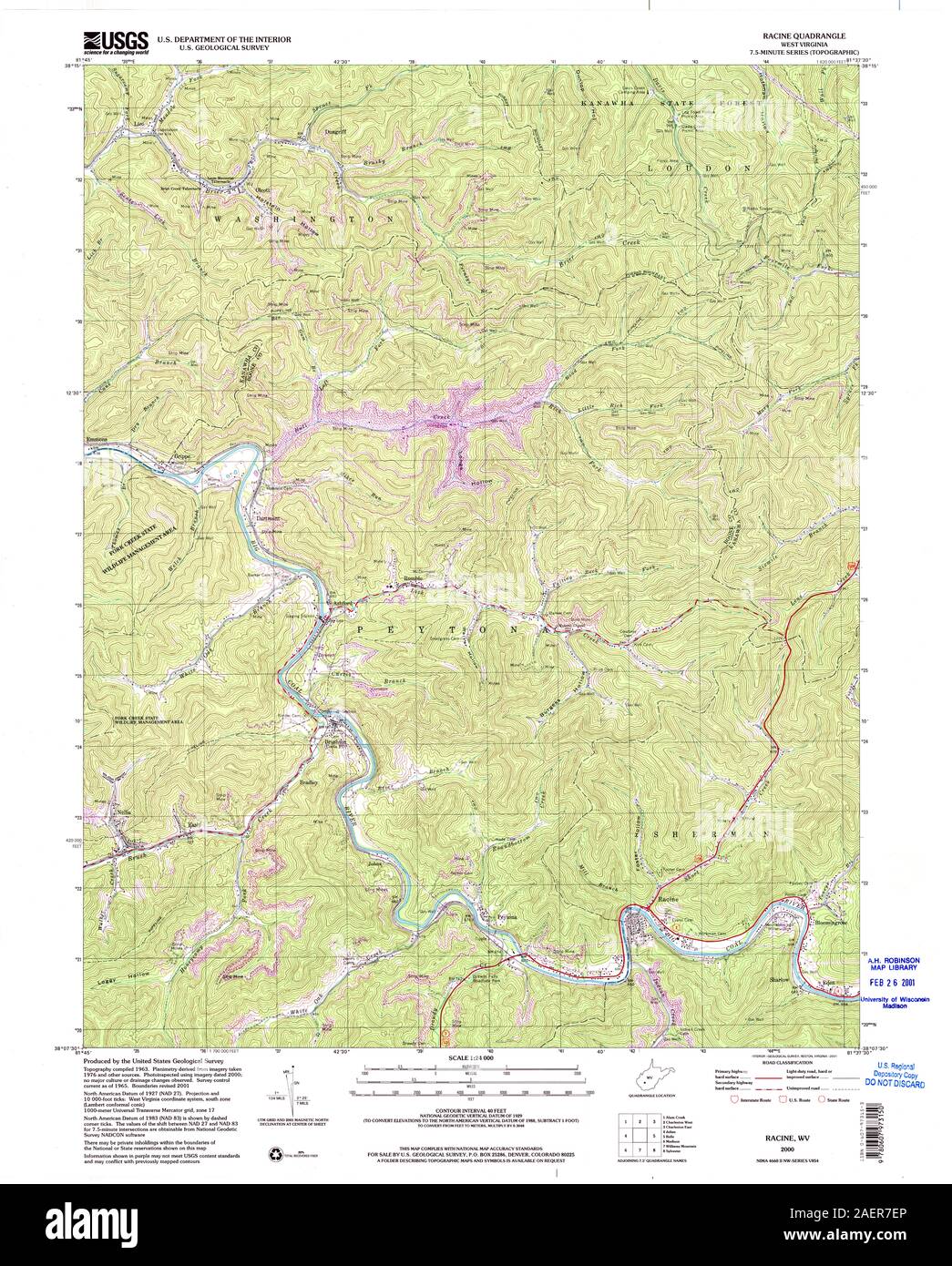 Map of racine Cut Out Stock Images & Pictures - Alamy