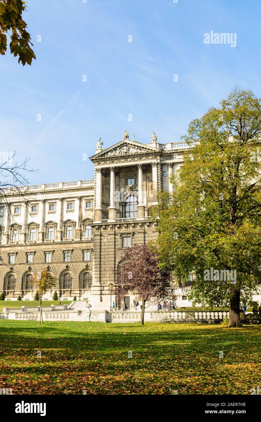 Historic monuments of Vienna city in Austria. Tourist city in Europe ...