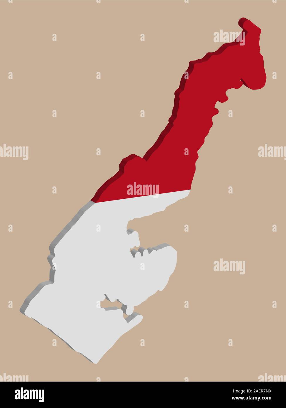 Flag map of monaco hi-res stock photography and images - Alamy