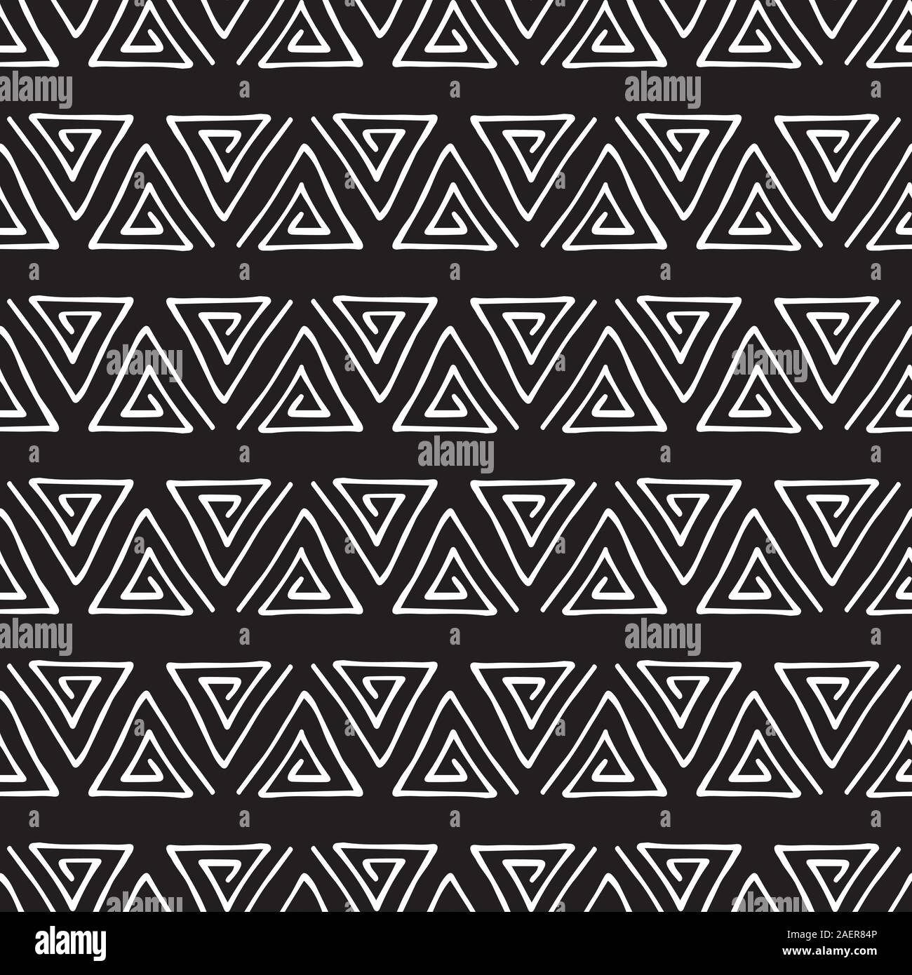 Repeating black white triangle pattern Stock Vector Images - Alamy