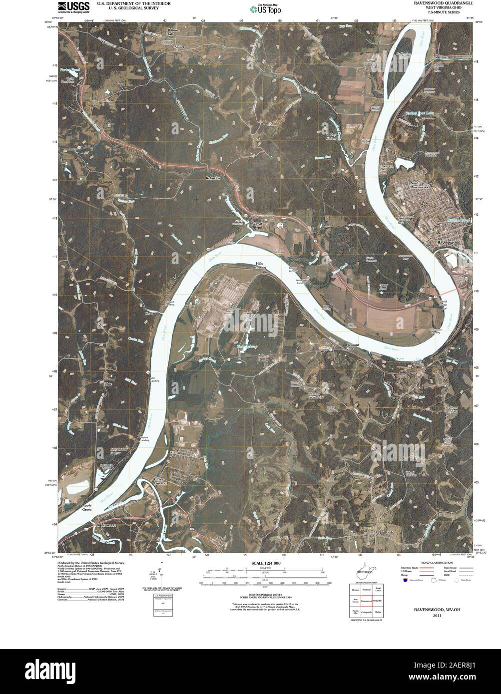 Ravenswood map hi-res stock photography and images - Alamy