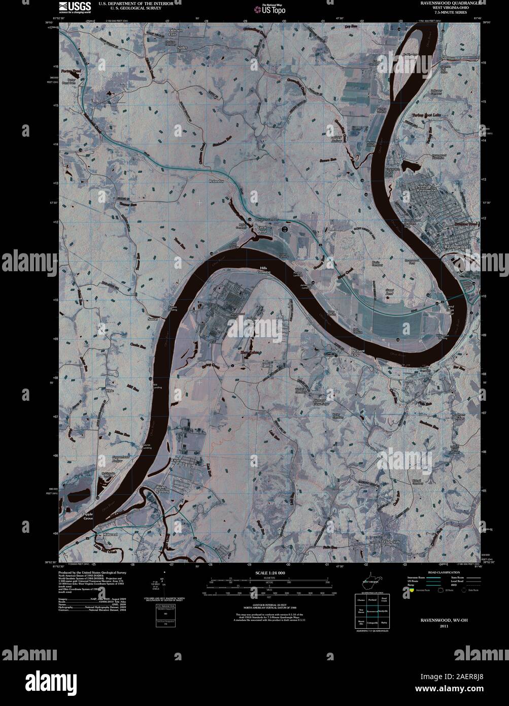 Map of ravenswood hi-res stock photography and images - Alamy