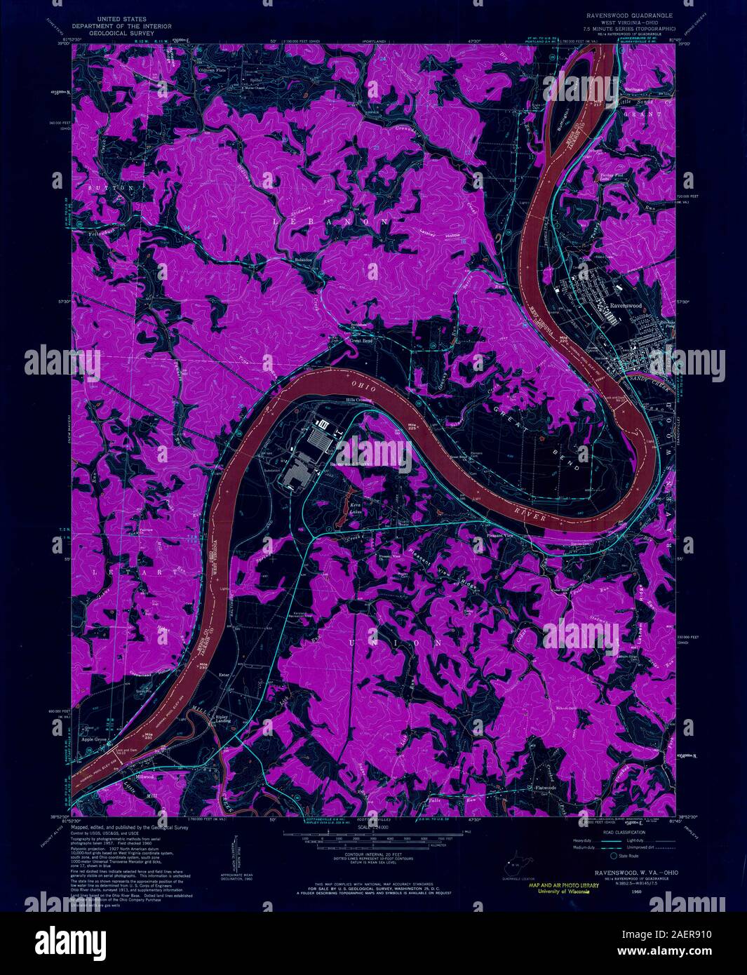 Map of ravenswood hi-res stock photography and images - Alamy