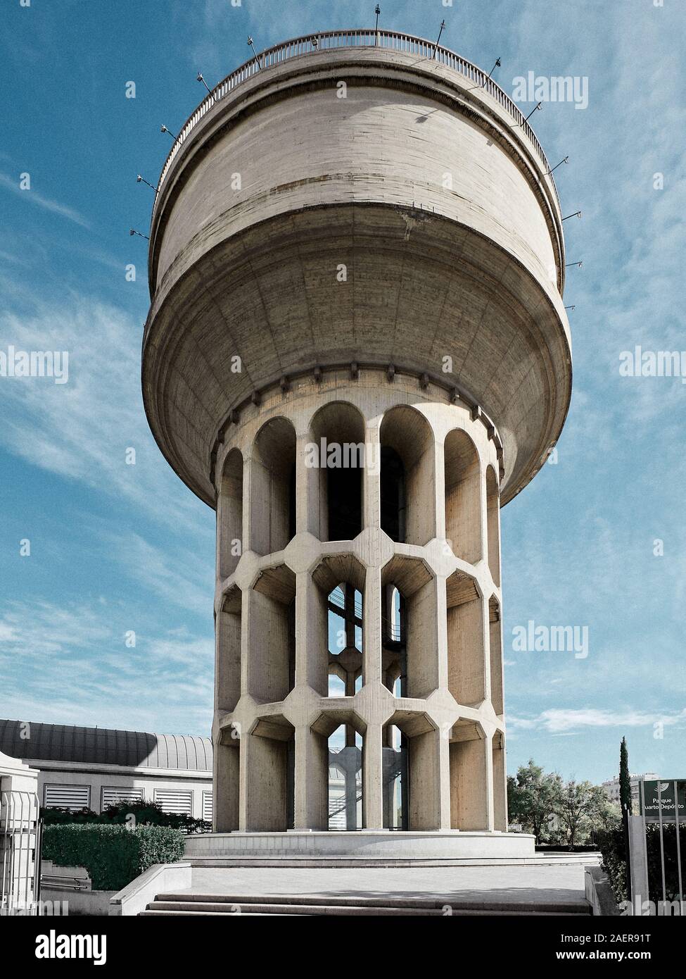 Street water tank in Madrid Stock Photo - Alamy