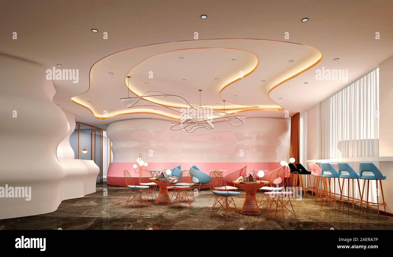 3d render spa wellness center Stock Photo - Alamy