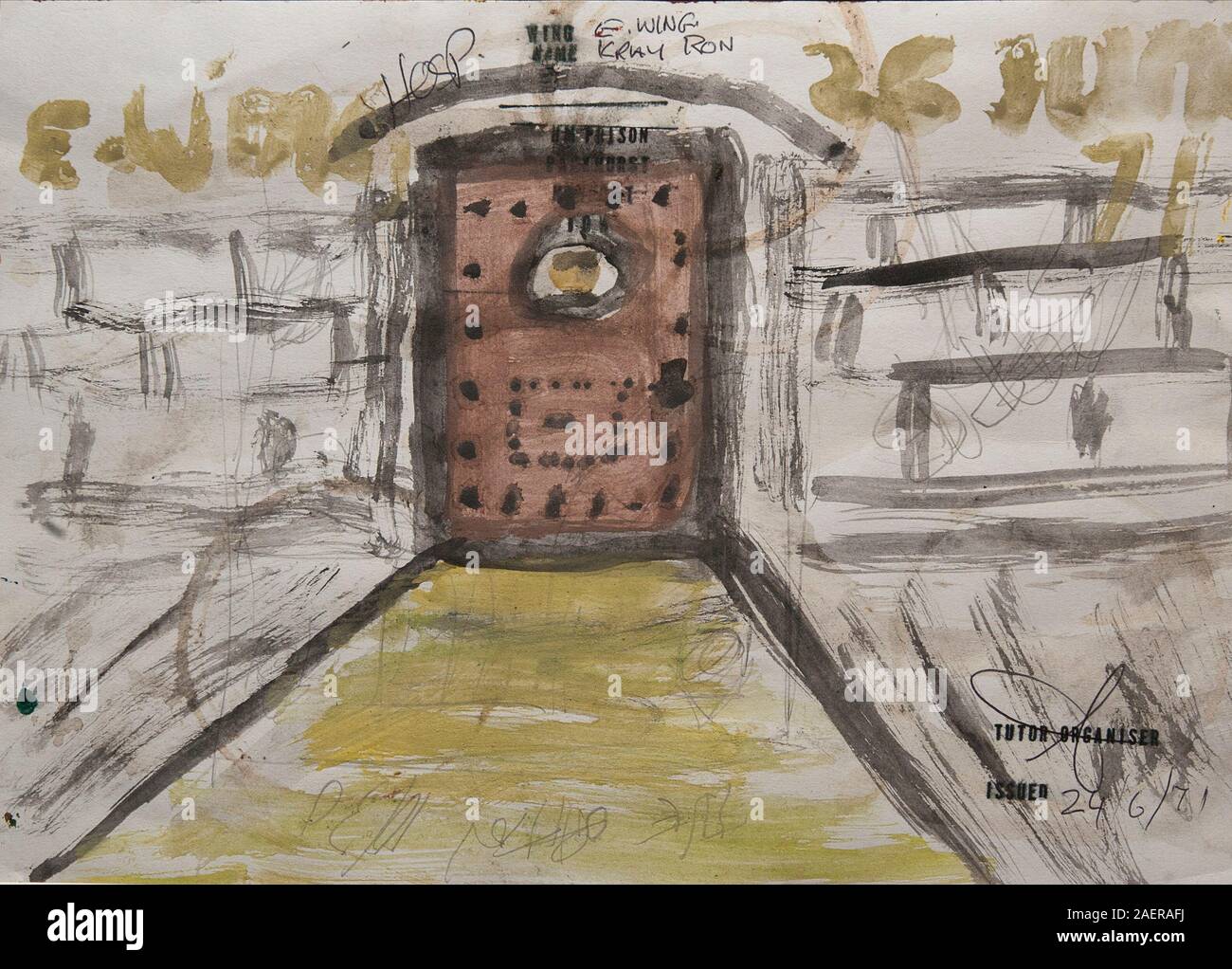 Artwork and paintings by Ronnie and Reggie Kray aka The Kray Twins ...