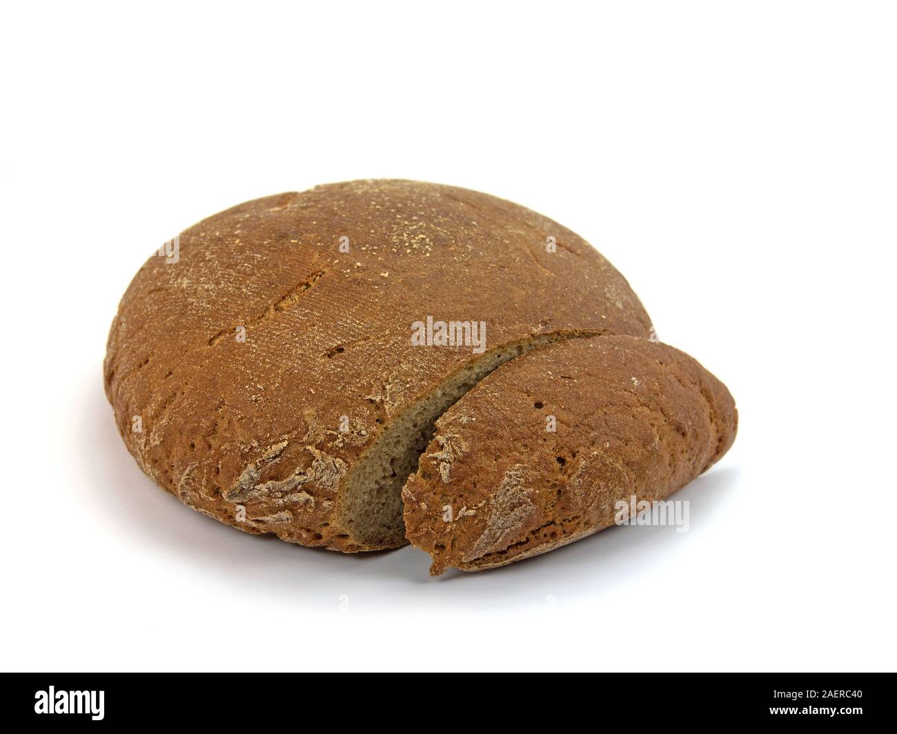Sliced bread in front of white background Stock Photo - Alamy