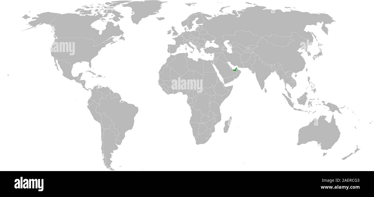 Dubai highlighted map hi-res stock photography and images - Alamy