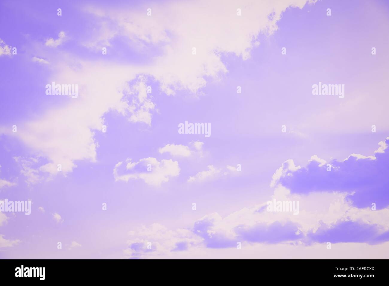 Violet purple sky with white clouds. Sky background Stock Photo - Alamy