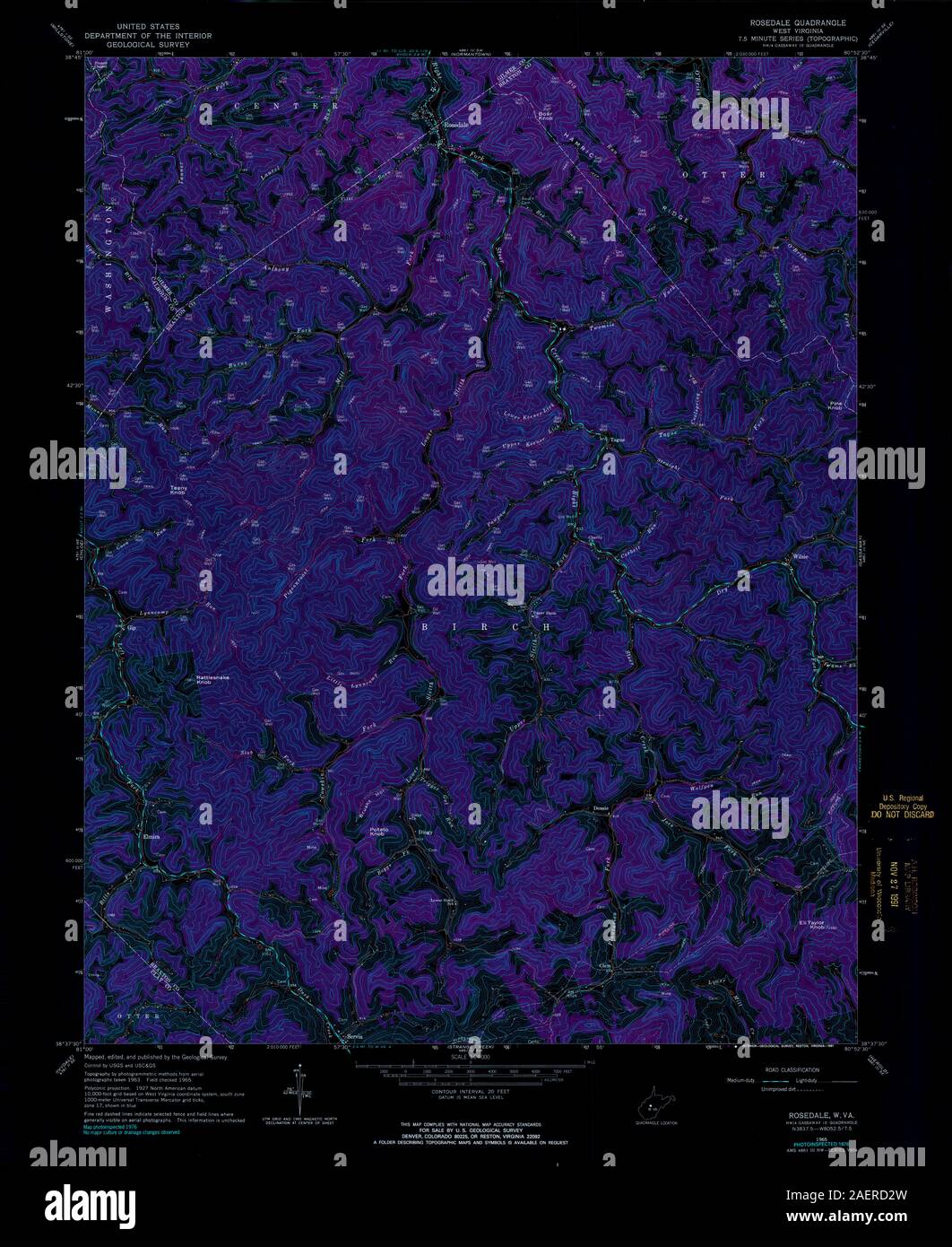 Map of rosedale hi-res stock photography and images - Alamy