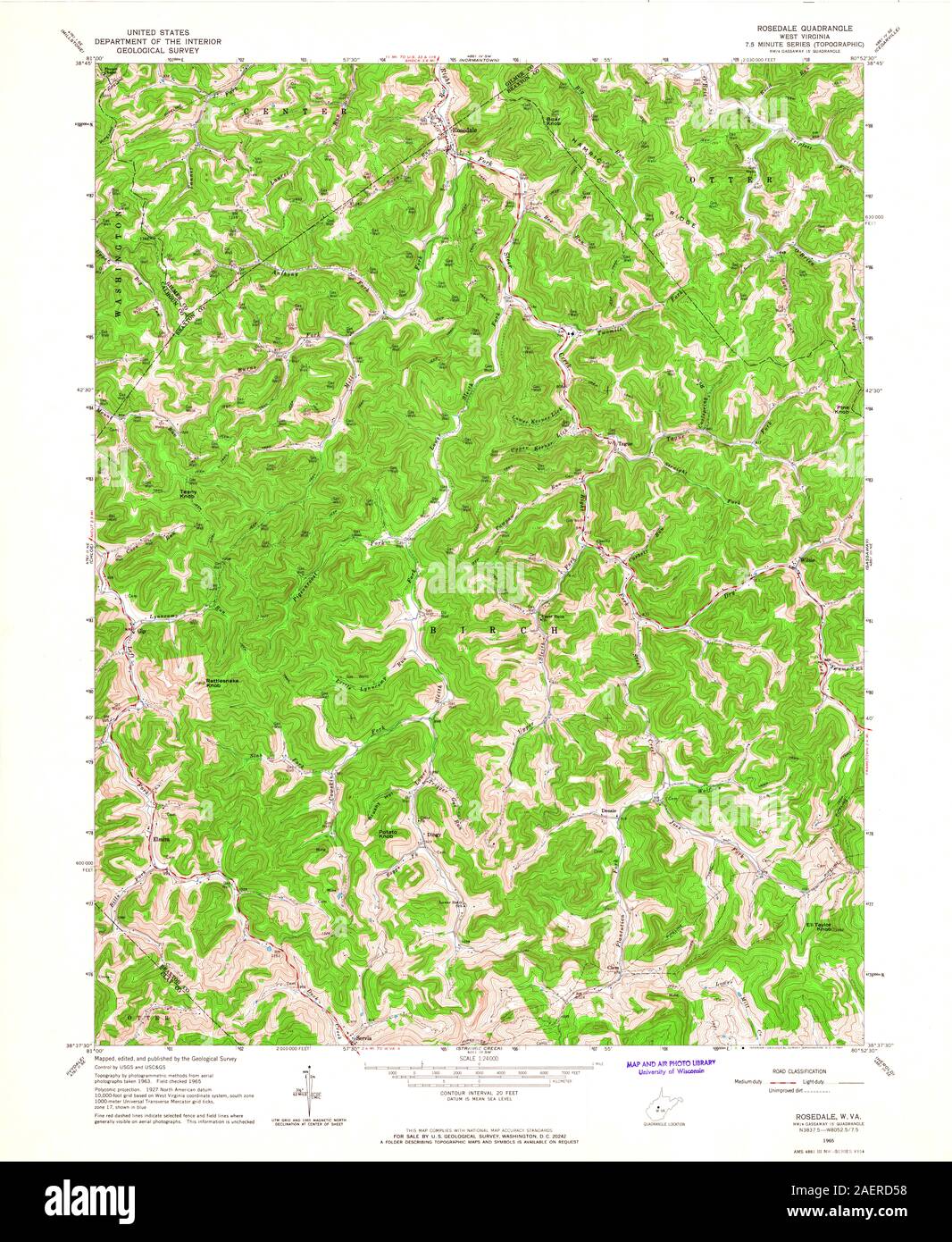 WV Rosedale 701400 1965 24000 Stock Photo - Alamy