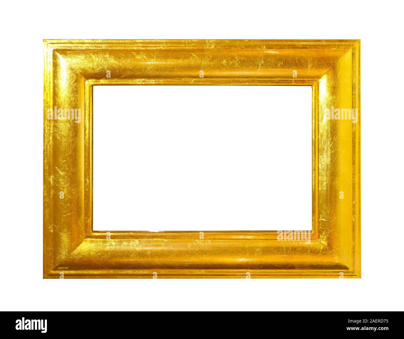 Luxury gold frame isolated included clipping path Stock Photo - Alamy