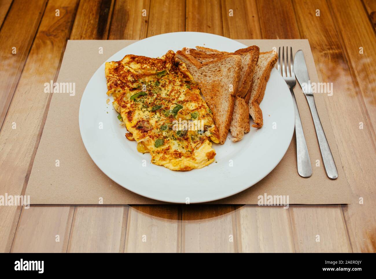 Plain omelette on white hi-res stock photography and images - Alamy