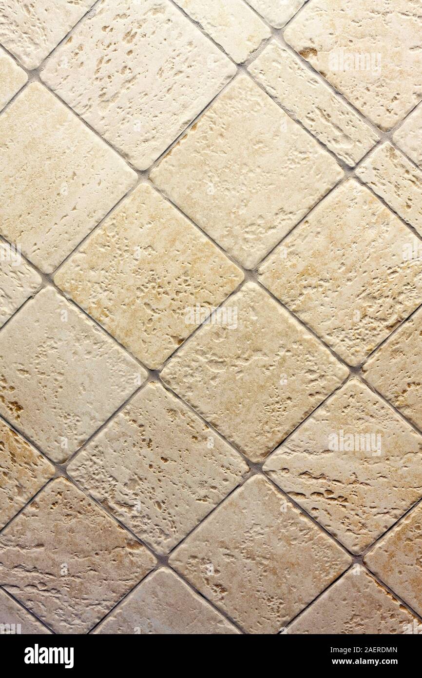 Old style wall tiles with rough surface Stock Photo - Alamy