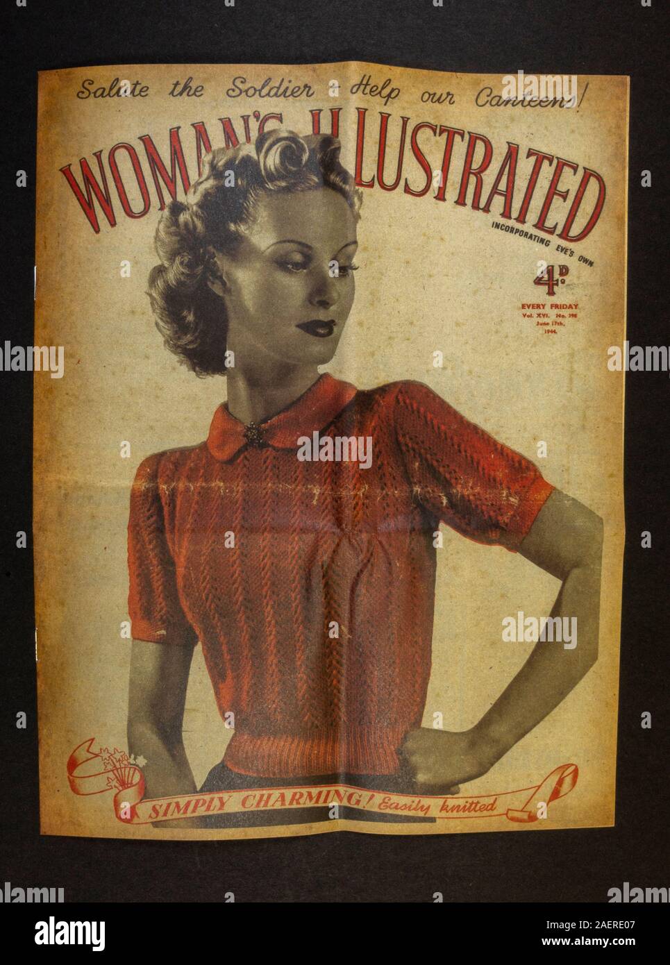 "Woman's Illustrated" magazine front page from 17th June 1944: a piece ...