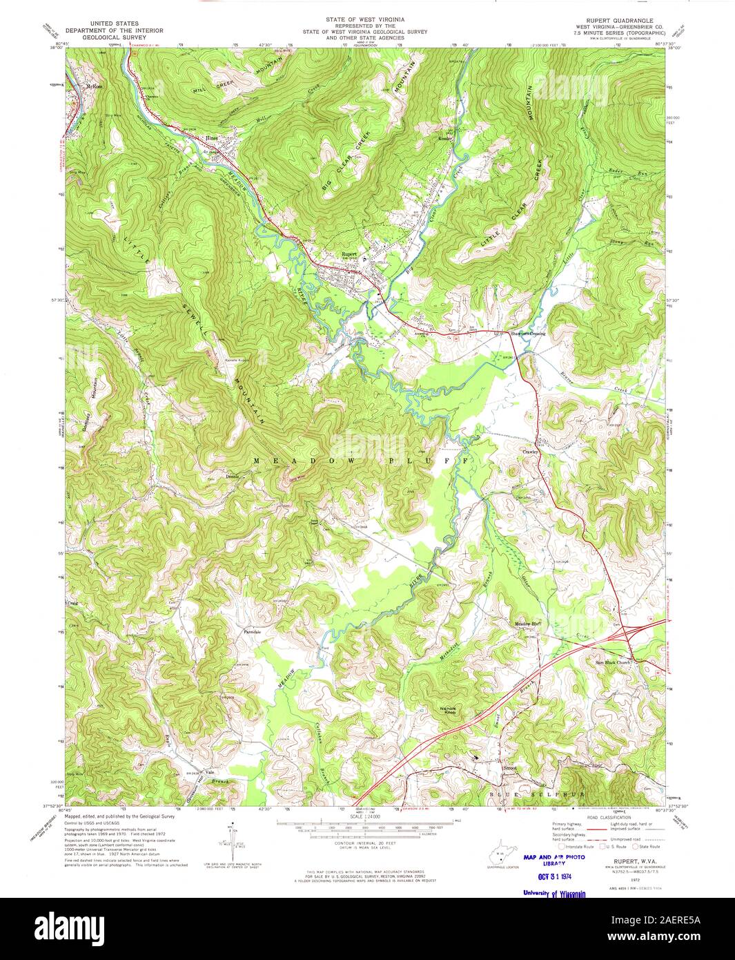 Map of rupert Cut Out Stock Images & Pictures - Alamy