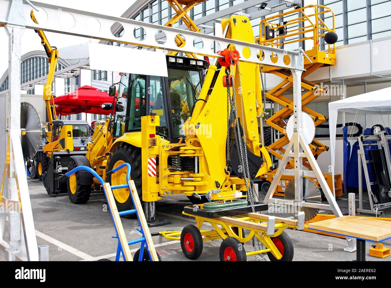 Bunch of heavy industry construction equipment tools Stock Photo - Alamy