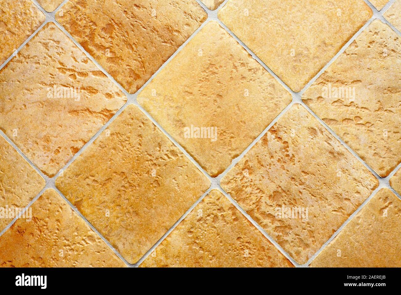 Old style yellow tiles with rough surface Stock Photo - Alamy