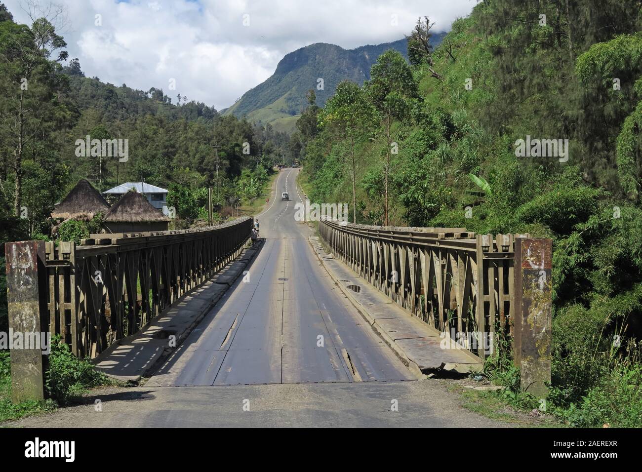 Papua new guinea rainforest bridge hi-res stock photography and images ...