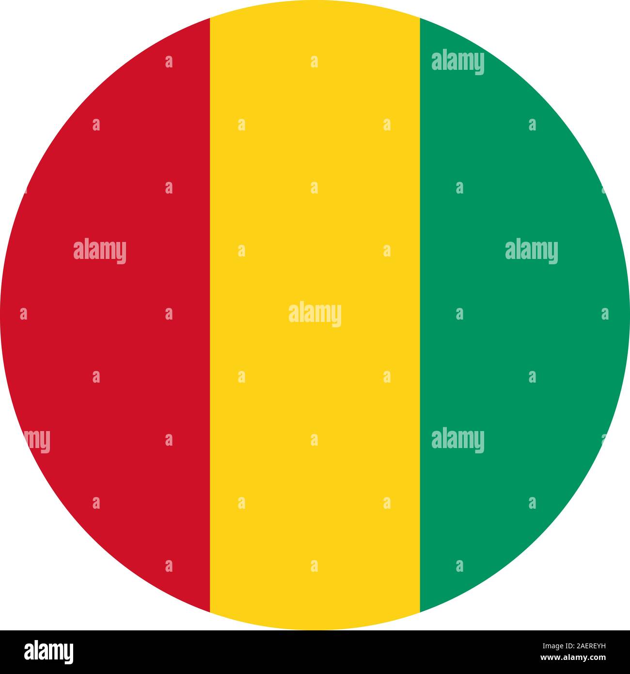 Guinea flag round icon vector illustration. Perfect for Sticker, sign ...