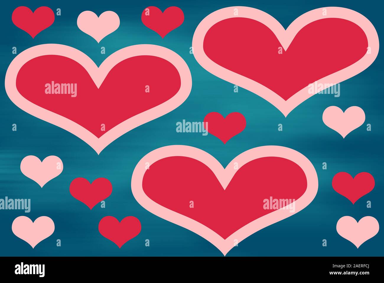 A heart shaped pattern background image Stock Photo - Alamy