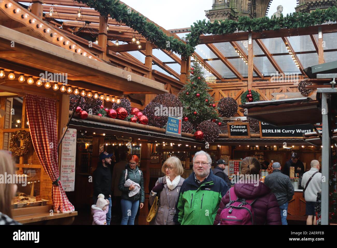Manchester Christmas Market Stock Photo - Alamy