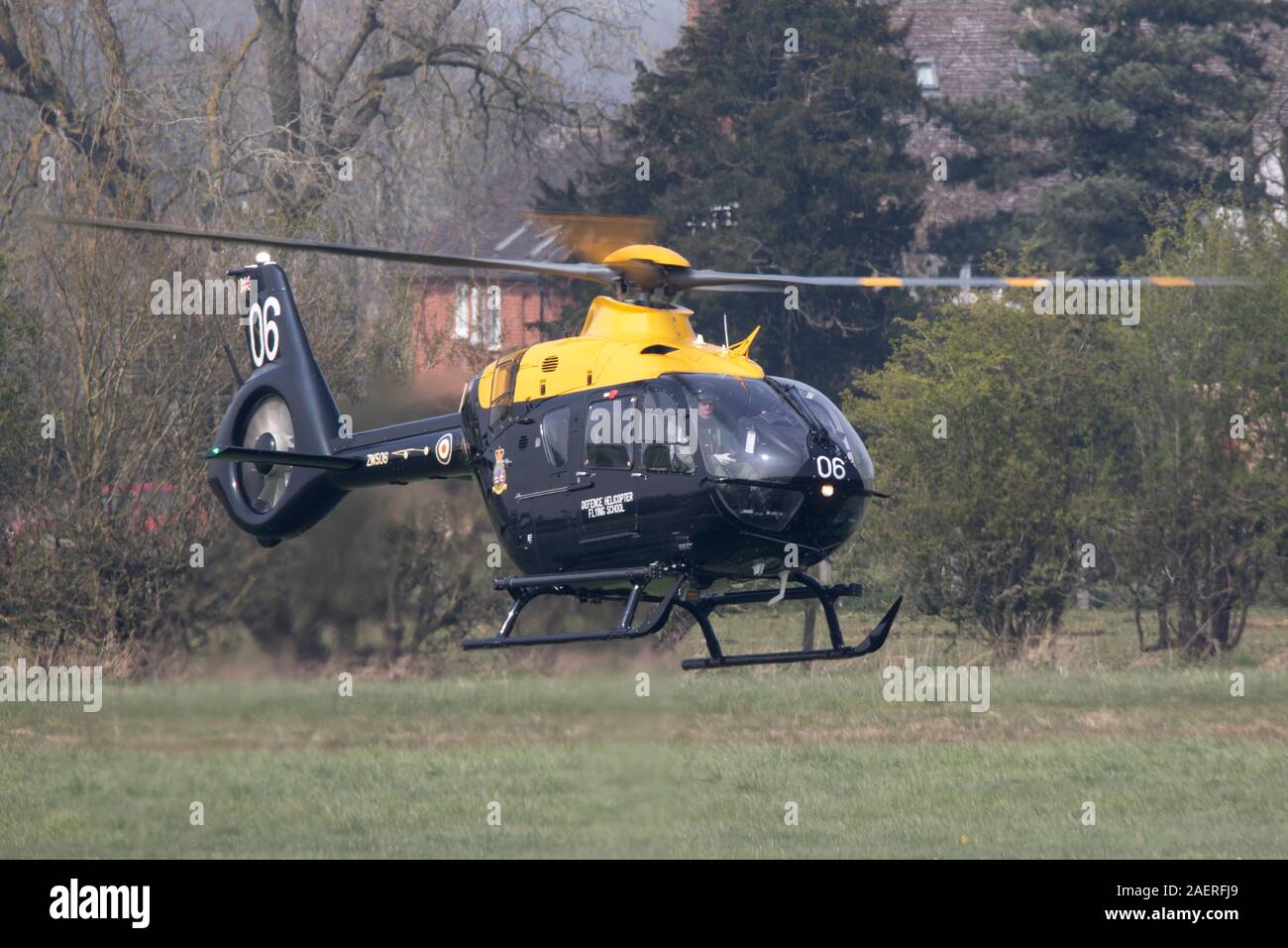 RAF Juno HT1 of No1 FTS carrying out tactical training of military ...