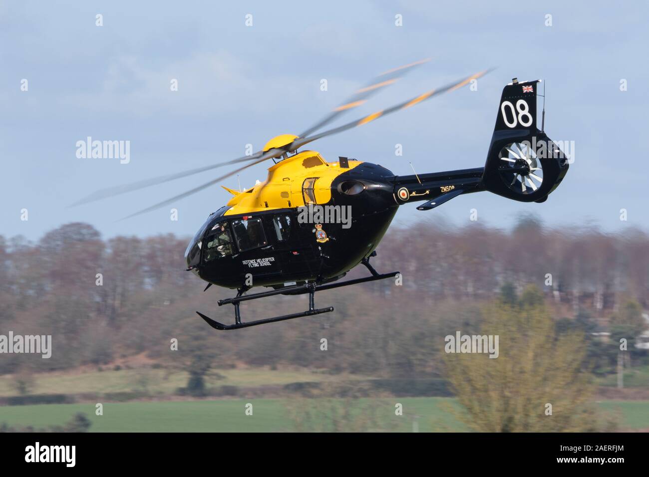 RAF Juno HT1 of No1 FTS carrying out tactical training of military ...
