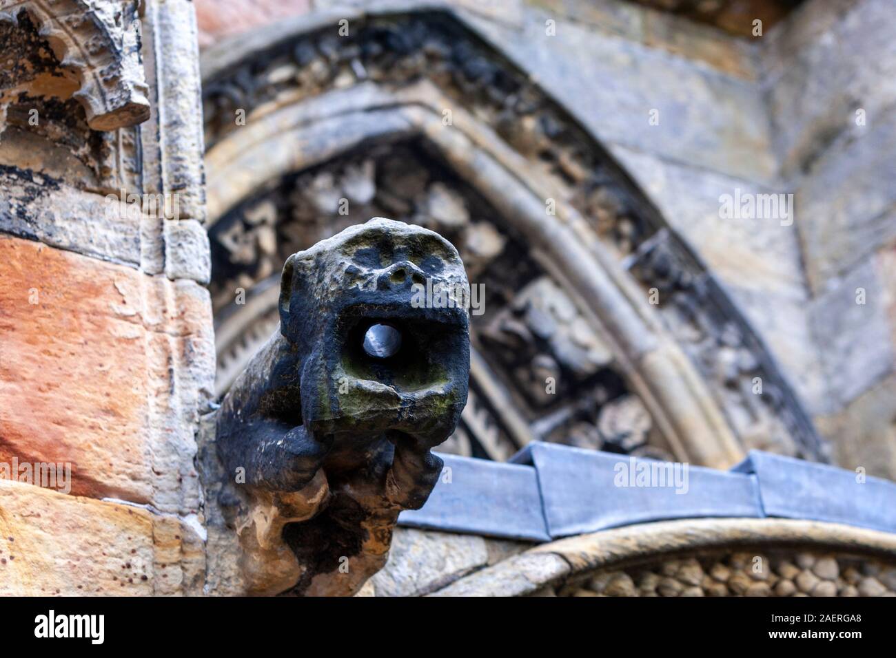 Gargoyle in Rosslyn Chapel, Roslin, Midlothian, Scotland, UK Stock ...