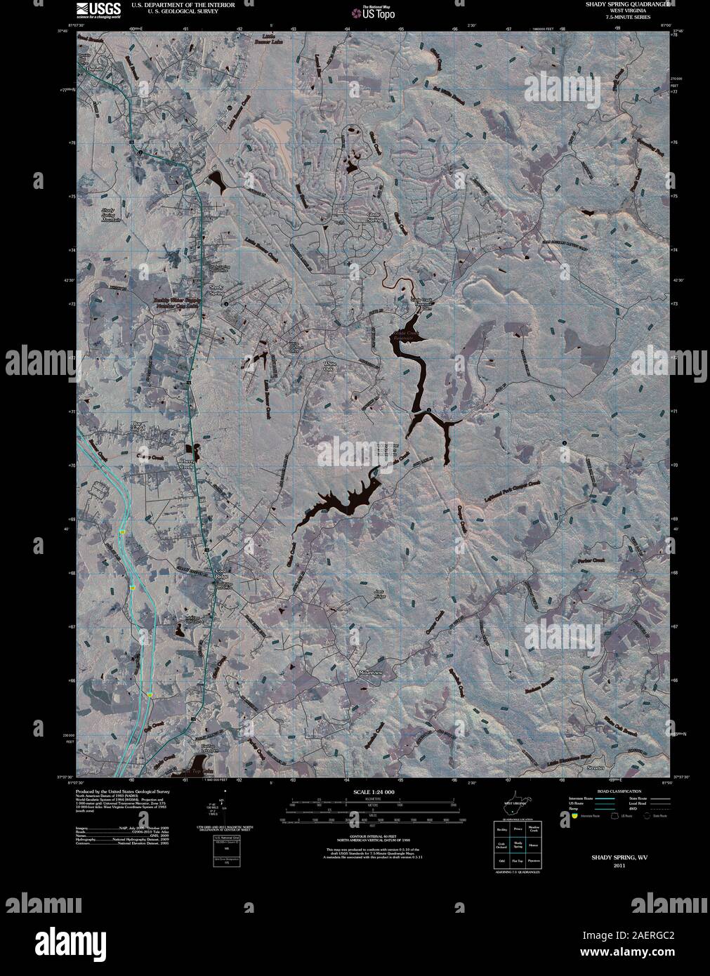 Map of shady spring hi-res stock photography and images - Alamy