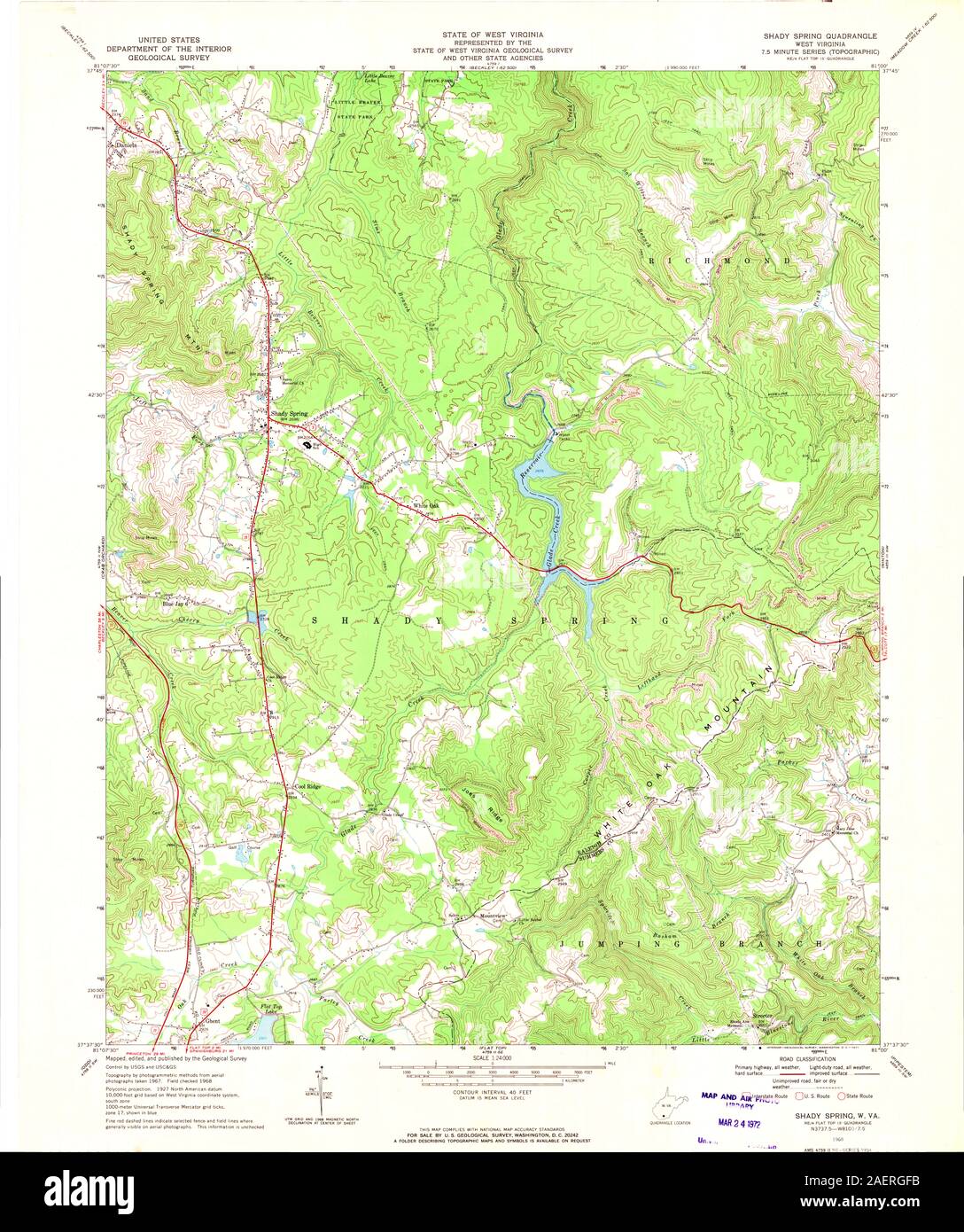 Map of shady spring hi-res stock photography and images - Alamy