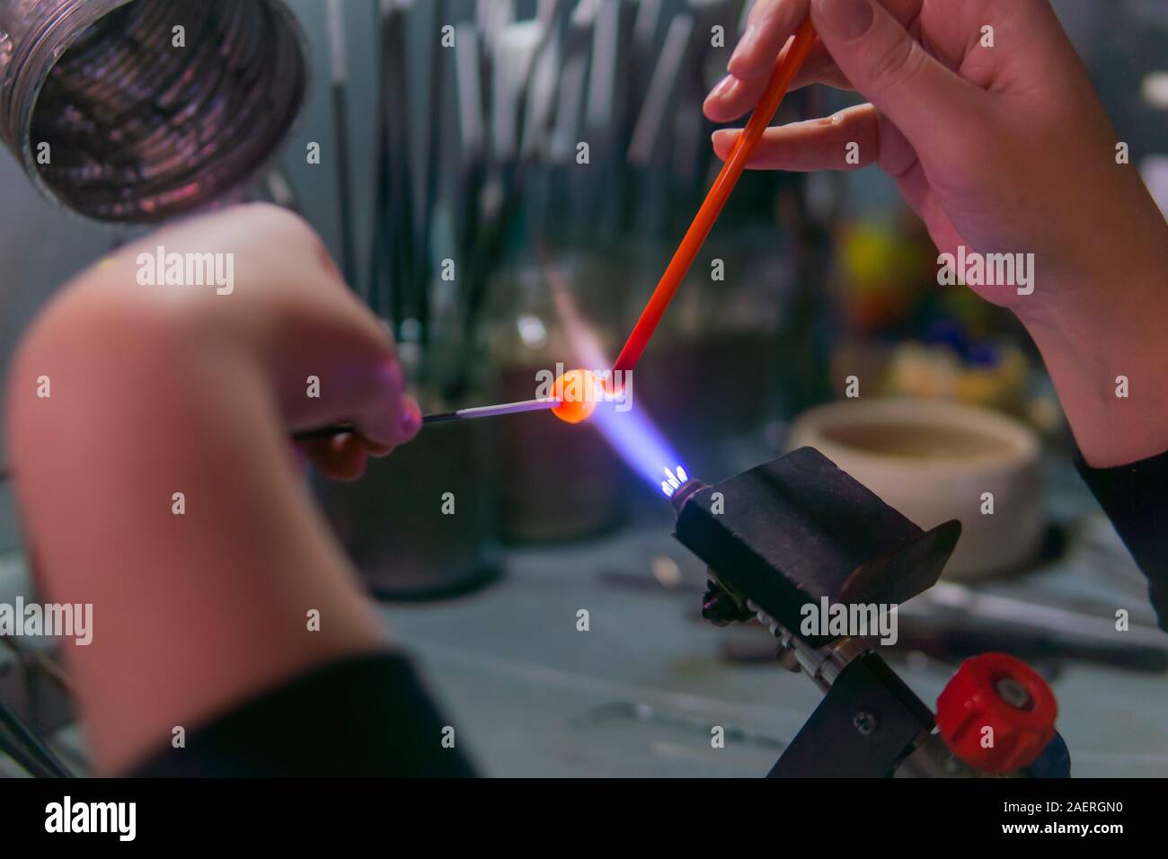 Glass blowing workshop hi-res stock photography and images - Alamy